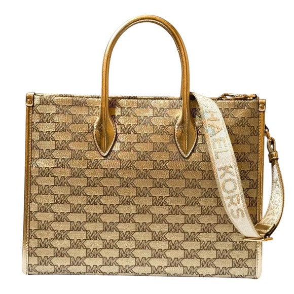 Michael Kors | Bags | Michael Kors Mirella Medium East West Tote Satchel Shoulder Bag Mk Pale ...